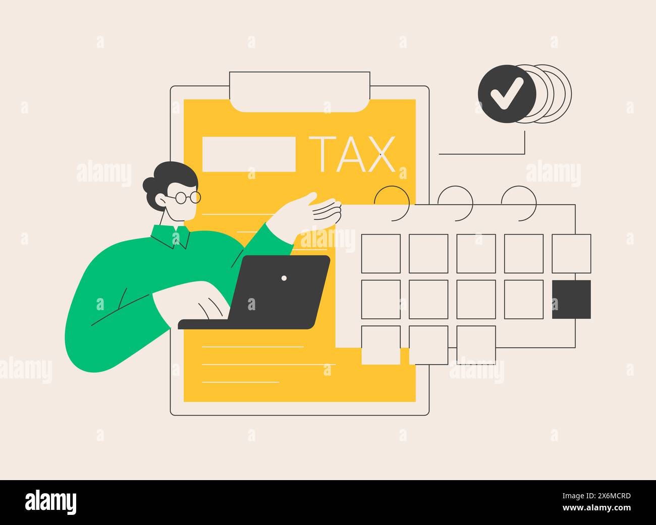 Personal income tax abstract concept vector illustration Stock Vector ...