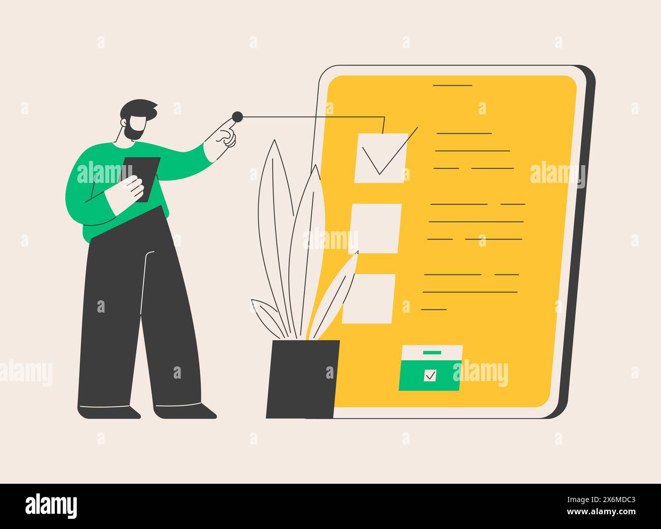 Electronic voting abstract concept vector illustration Stock Vector ...
