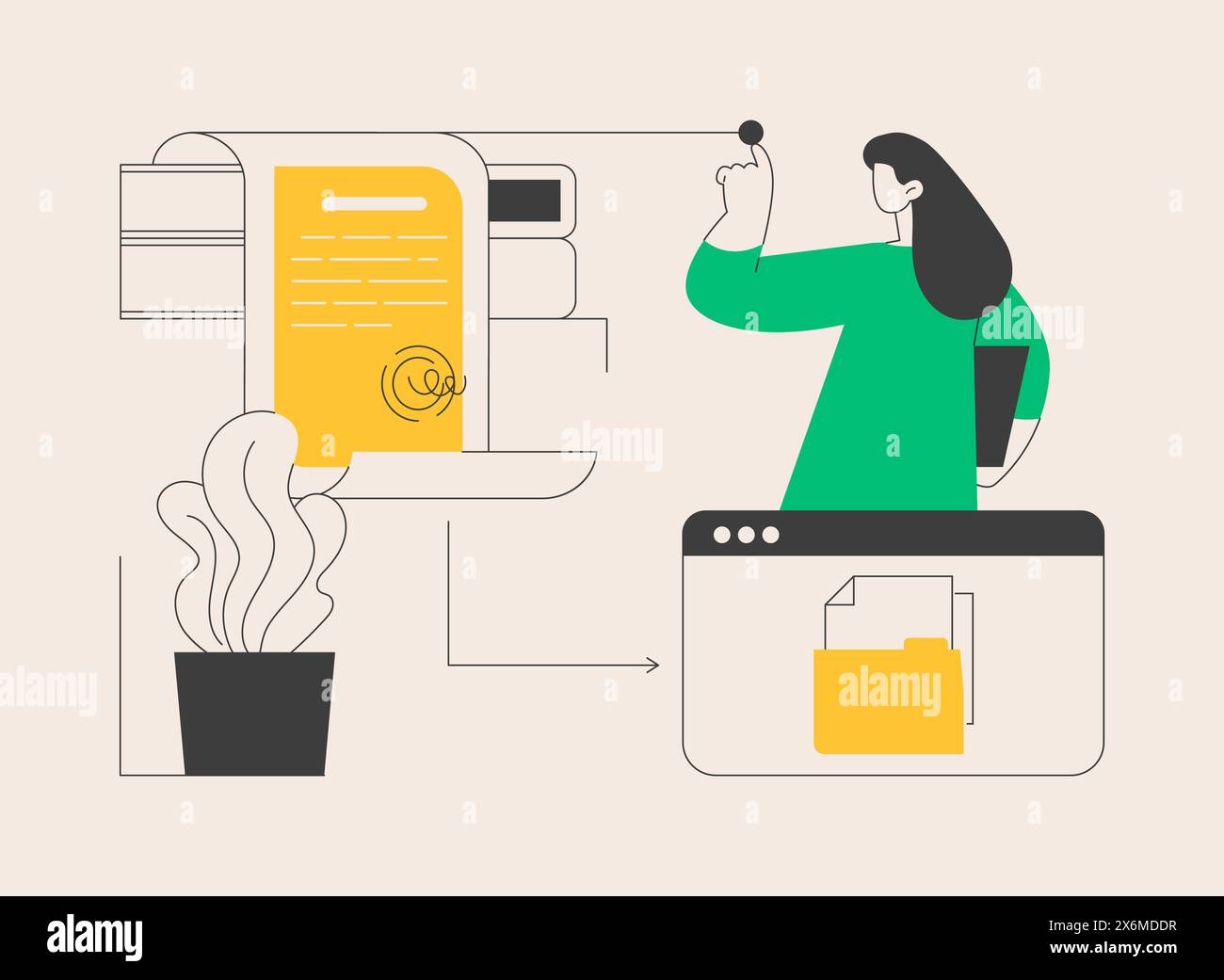 Digital transformation abstract concept vector illustration Stock ...