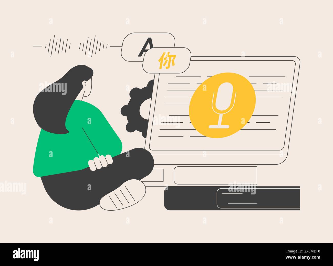 Language translation abstract concept vector illustration Stock Vector ...