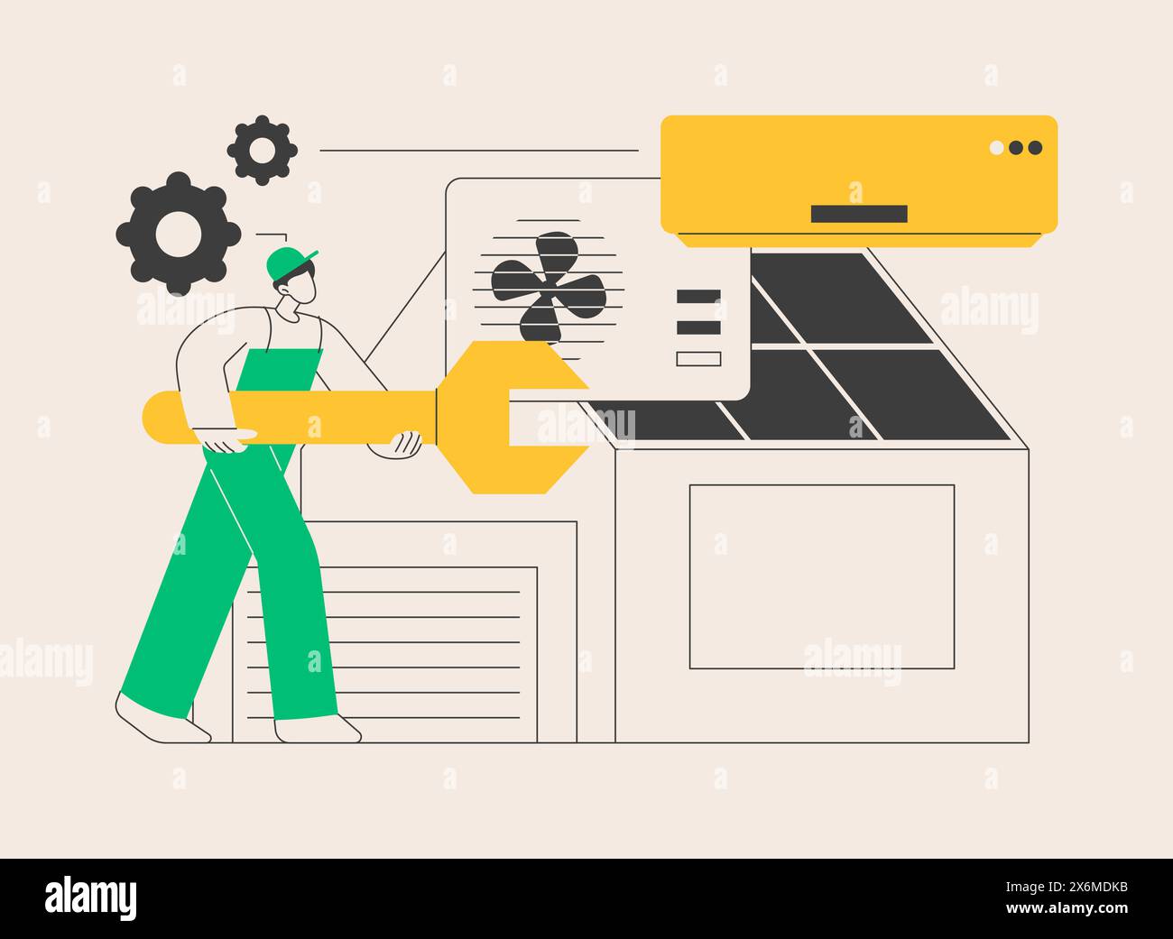 Air conditioning abstract concept vector illustration Stock Vector ...