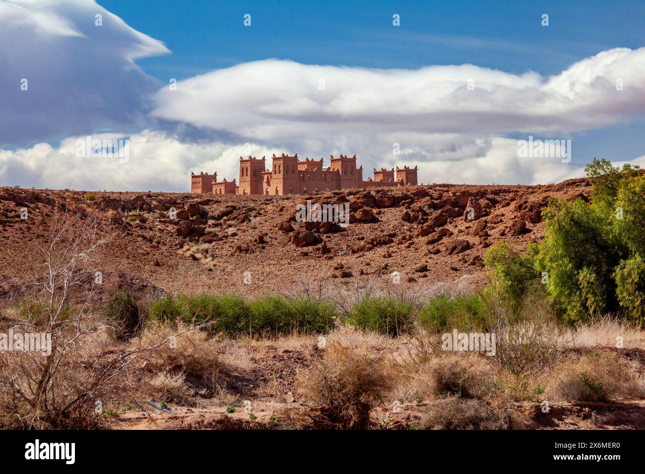 Morocco, building complex in landscape Stock Photo - Alamy
