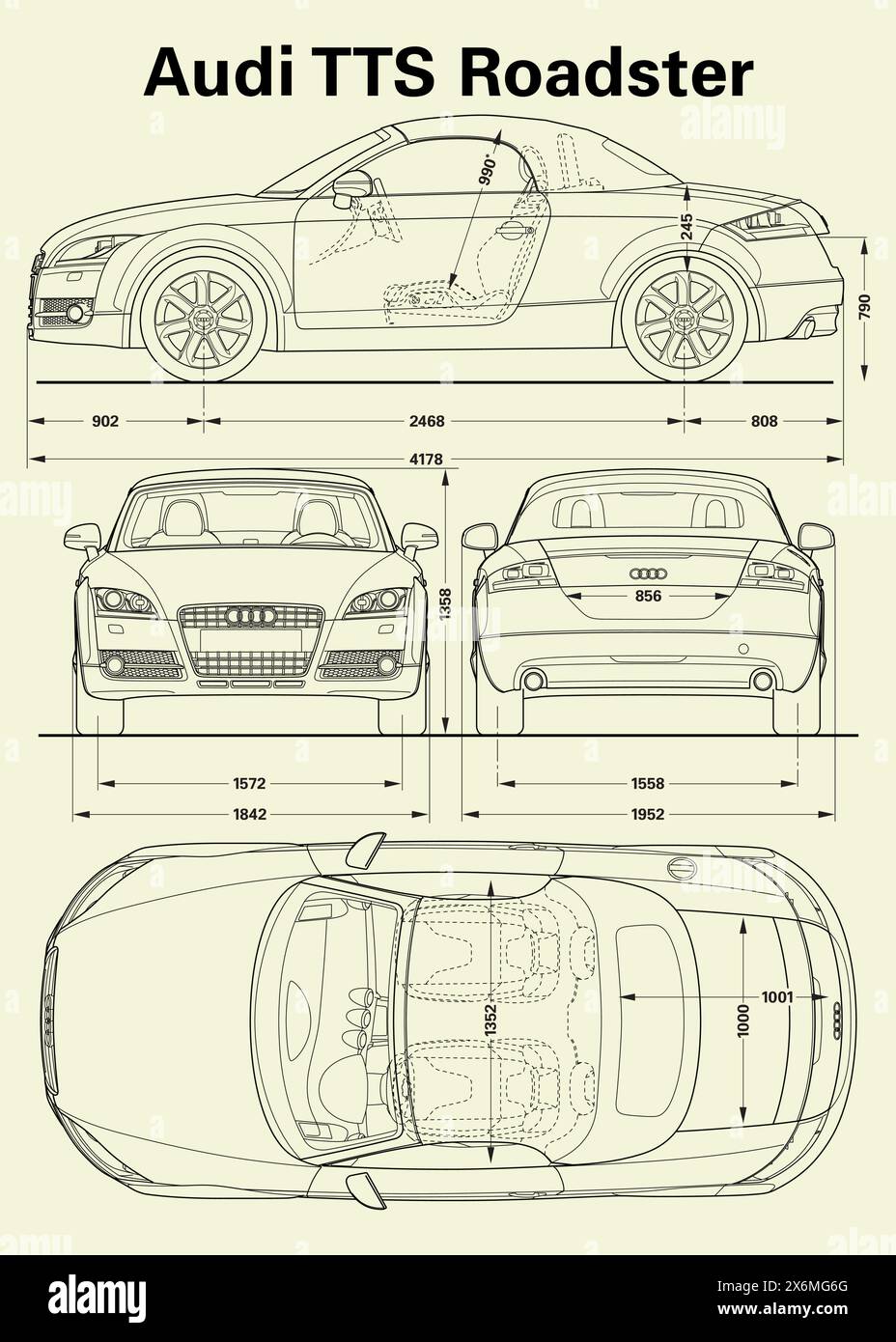 Audi r8 race car Stock Vector Images - Alamy