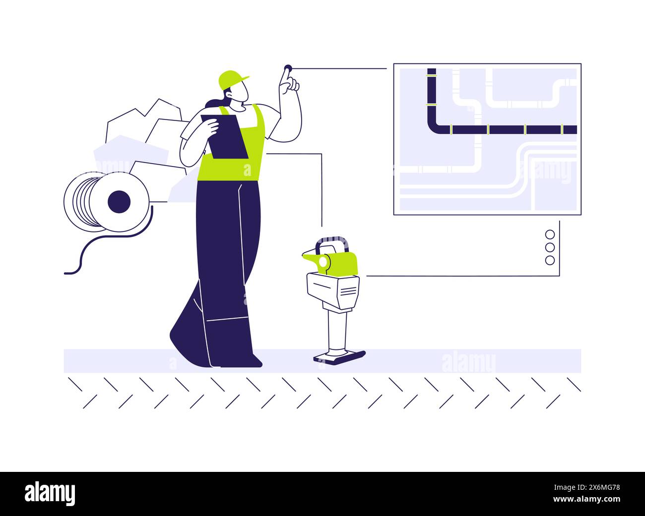 Underground utility mapping abstract concept vector illustration Stock ... Underground utility mapping abstract concept vector illustration Stock ...