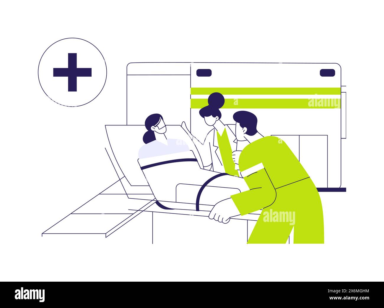 Paramedic service abstract concept vector illustration Stock Vector ...