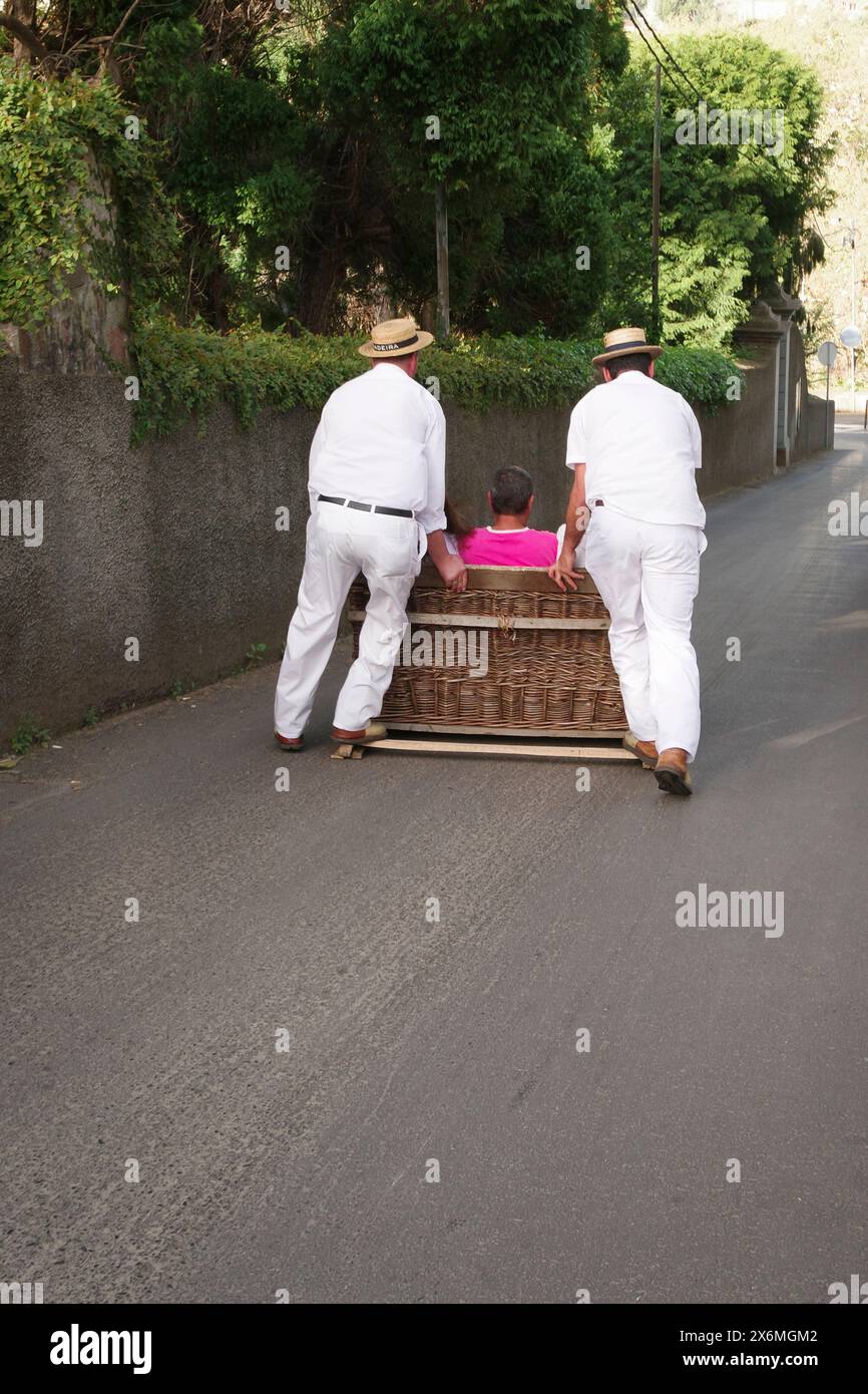 Monte toboggan madeira sledges hi-res stock photography and images - Alamy
