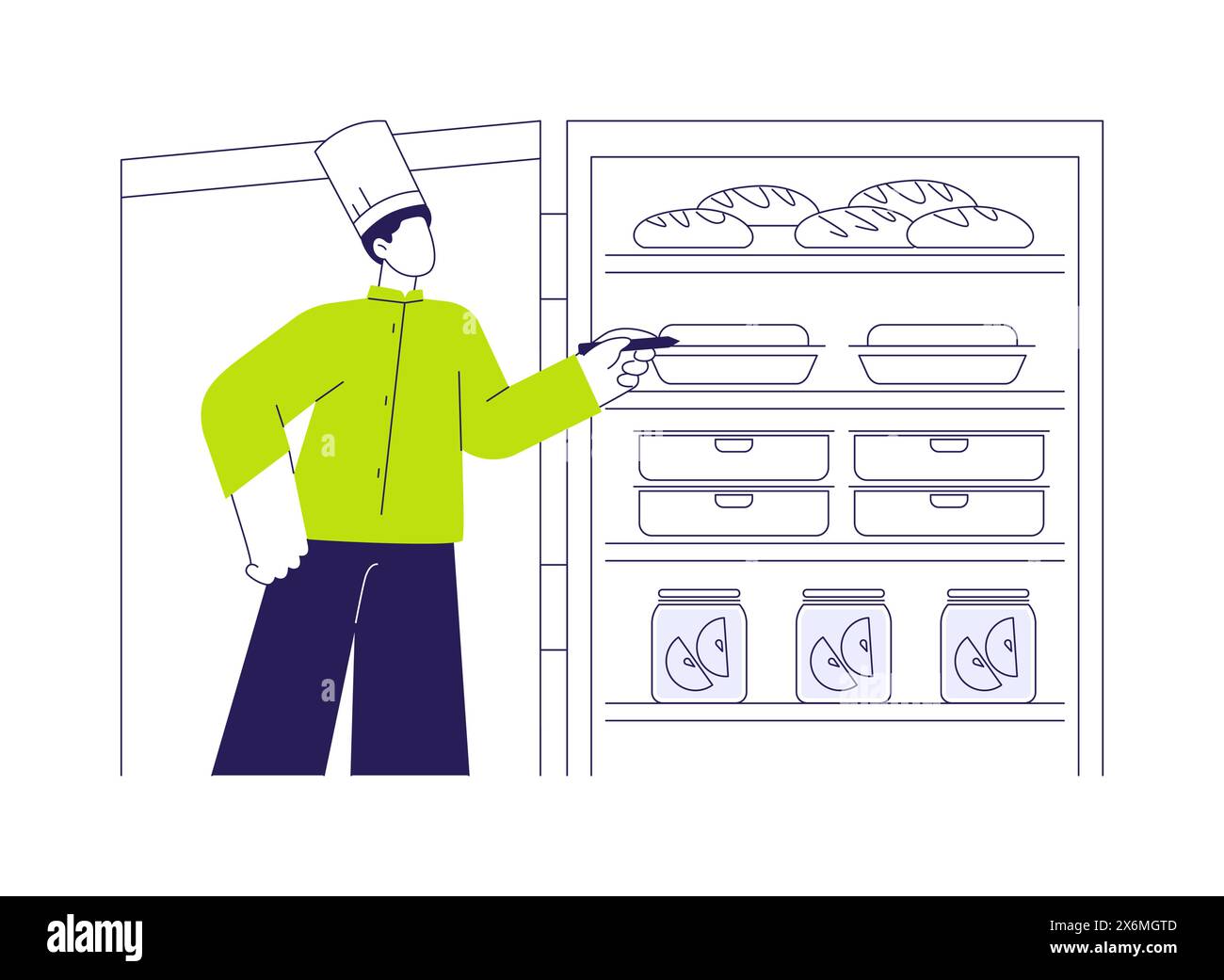 Organized kitchen abstract concept vector illustration Stock Vector ...