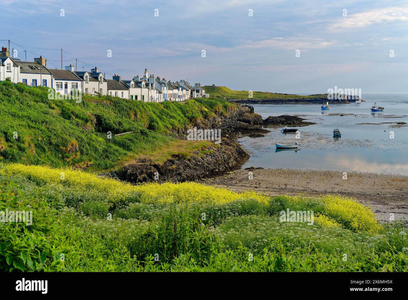 Great Britain, Scotland, Island of Islay, Portnahaven village on the ...