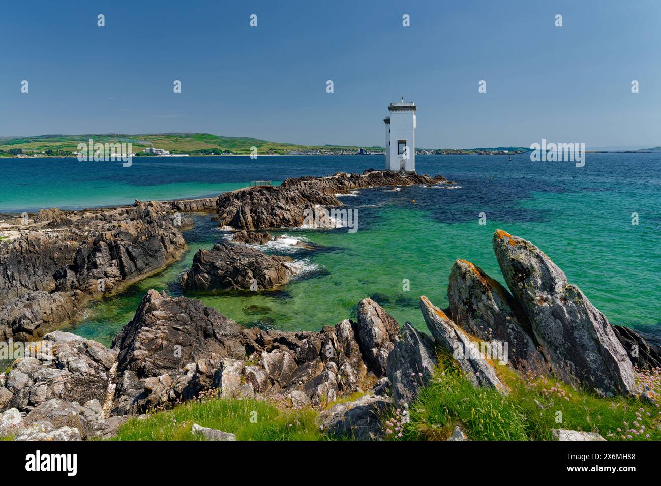 Great Britain, Scotland, Island of Islay, lighthouse on the OA ...