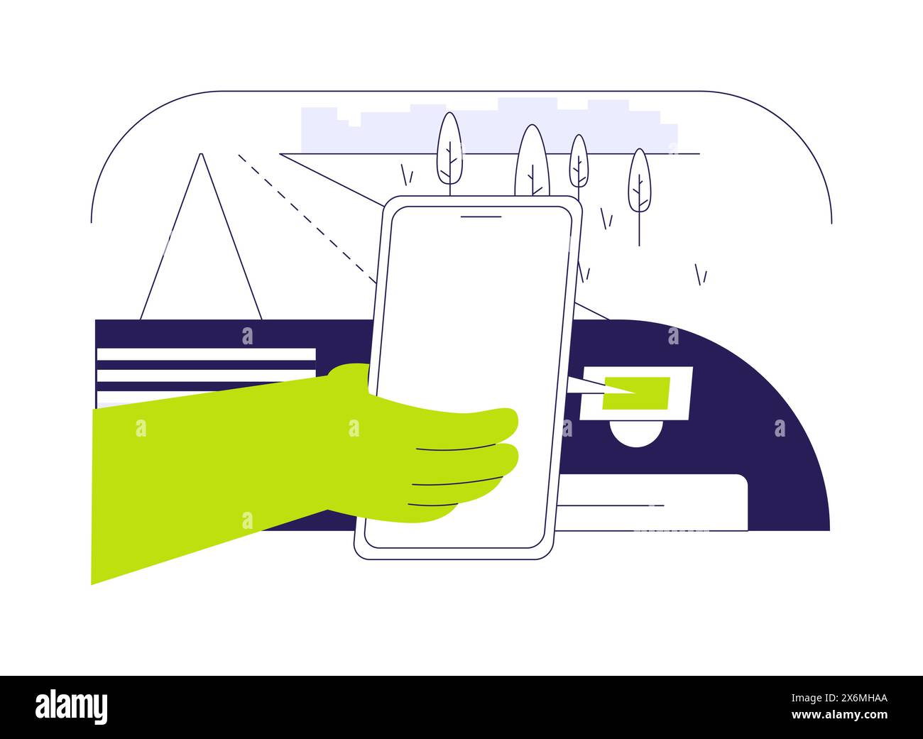 Car mount abstract concept vector illustration Stock Vector Image & Art ...