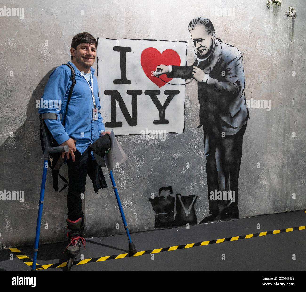 New York, USA. 15th May, 2024. Podcaster Alex Garrett attends press ...