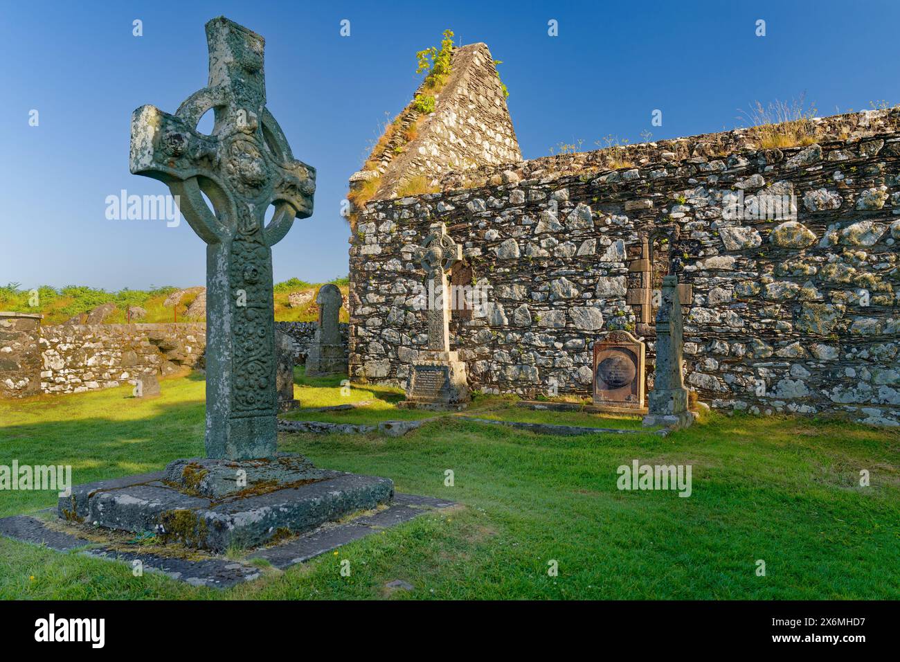 Great Britain, Scotland, Island of Islay, the famous Kildalton High ...