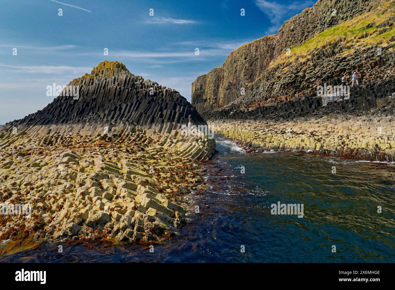 Great Britain, Scotland, Hebrides Island of Staffa, landing stage Stock ...