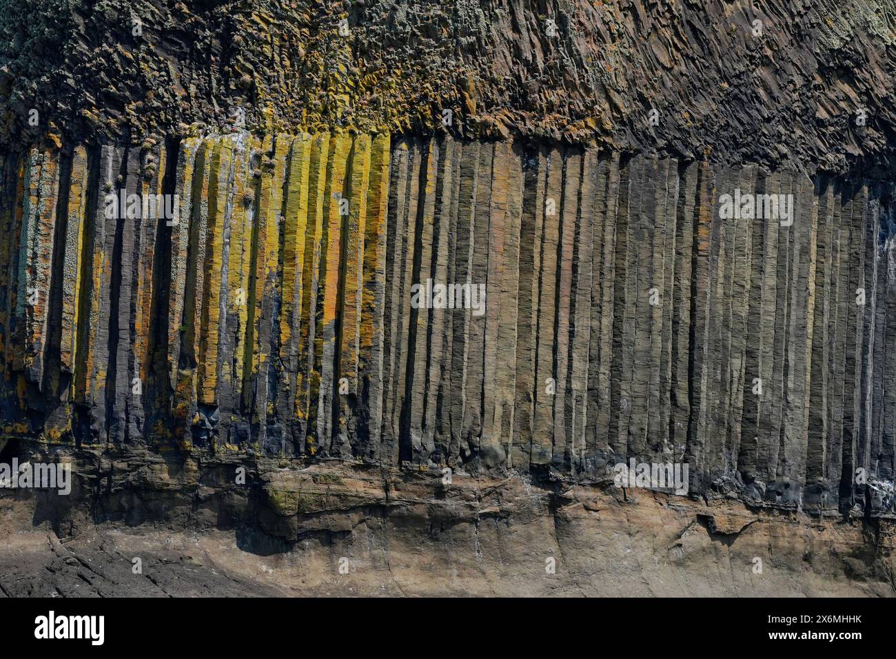 Great Britain, Scotland, Hebrides Island of Staffa, Basalt Details ...