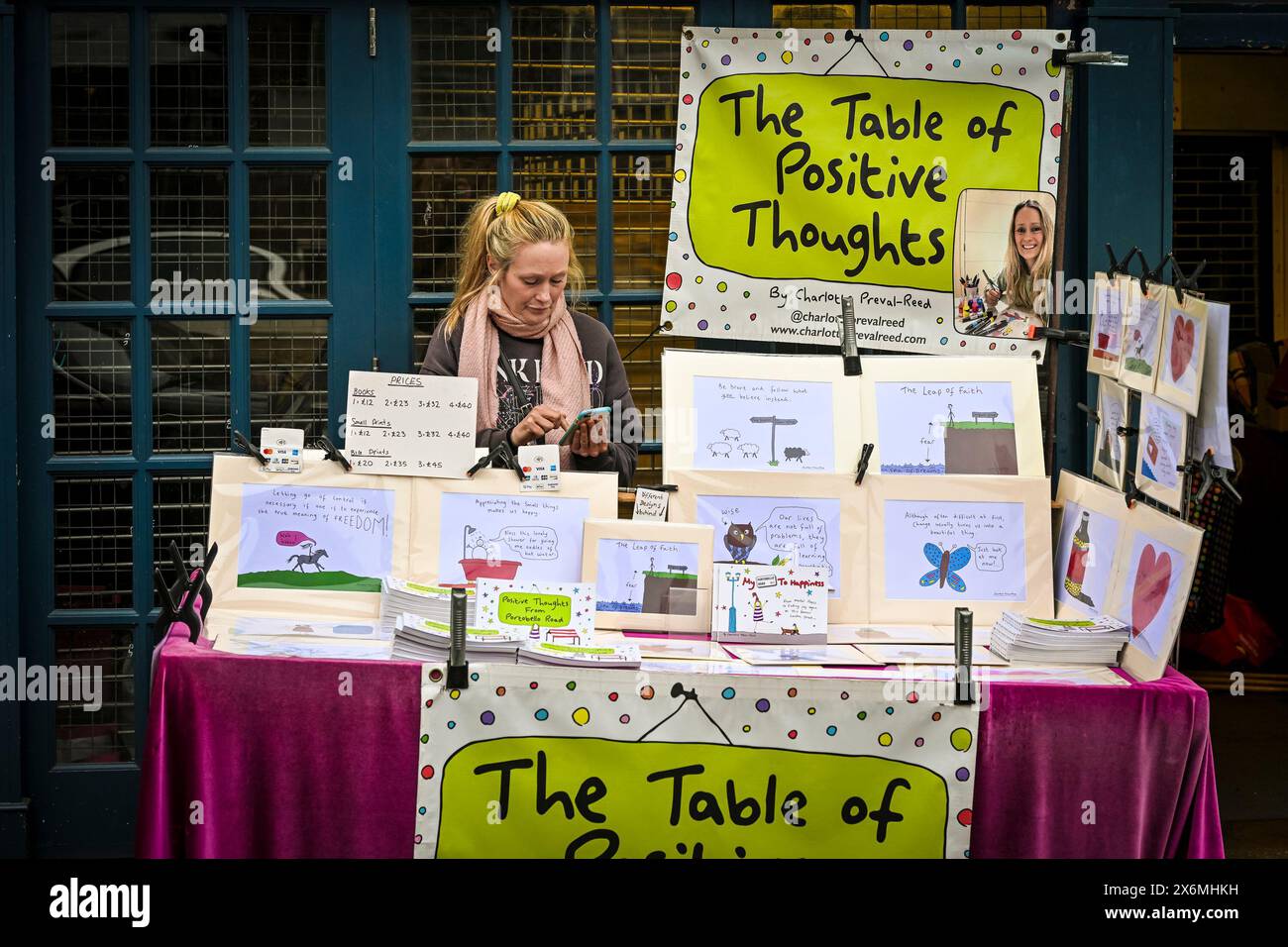 The table of Positive Thoughts. Portobello Road, Notting Hill, London ...