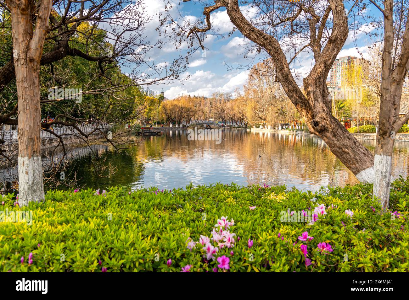 Landscape of Yunnan. Located in Dianchi lake, Kunming Daguan Park ...