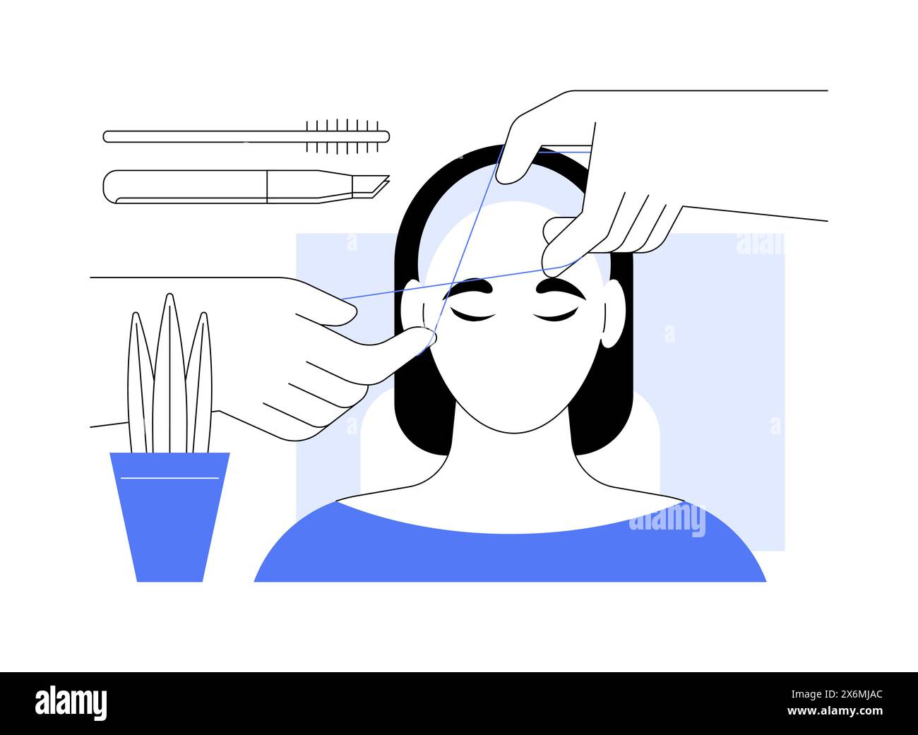 Threading isolated cartoon vector illustrations Stock Vector Image ...