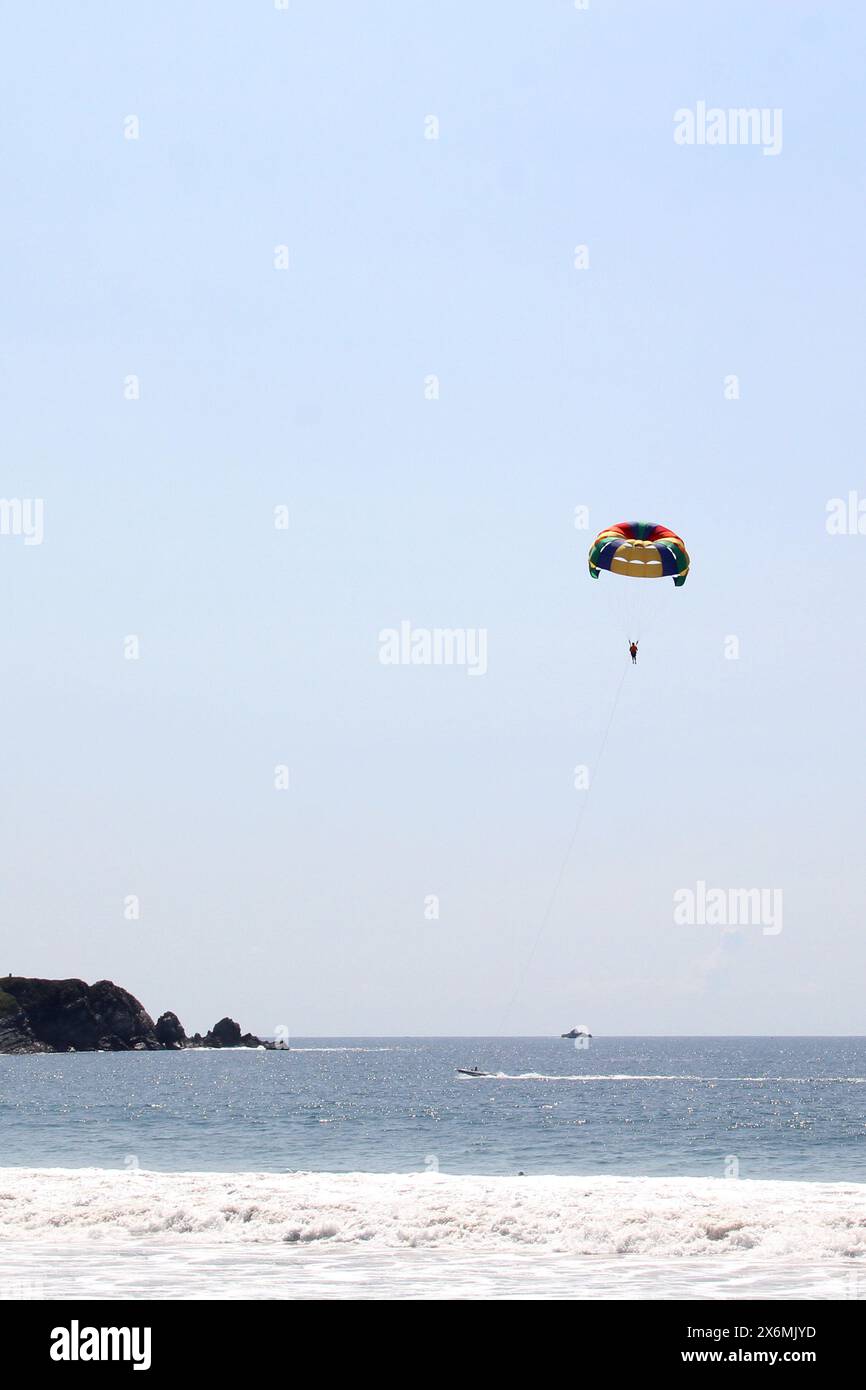 Parasailing, Parascending or Parakiting is an aquatic activity where a ...