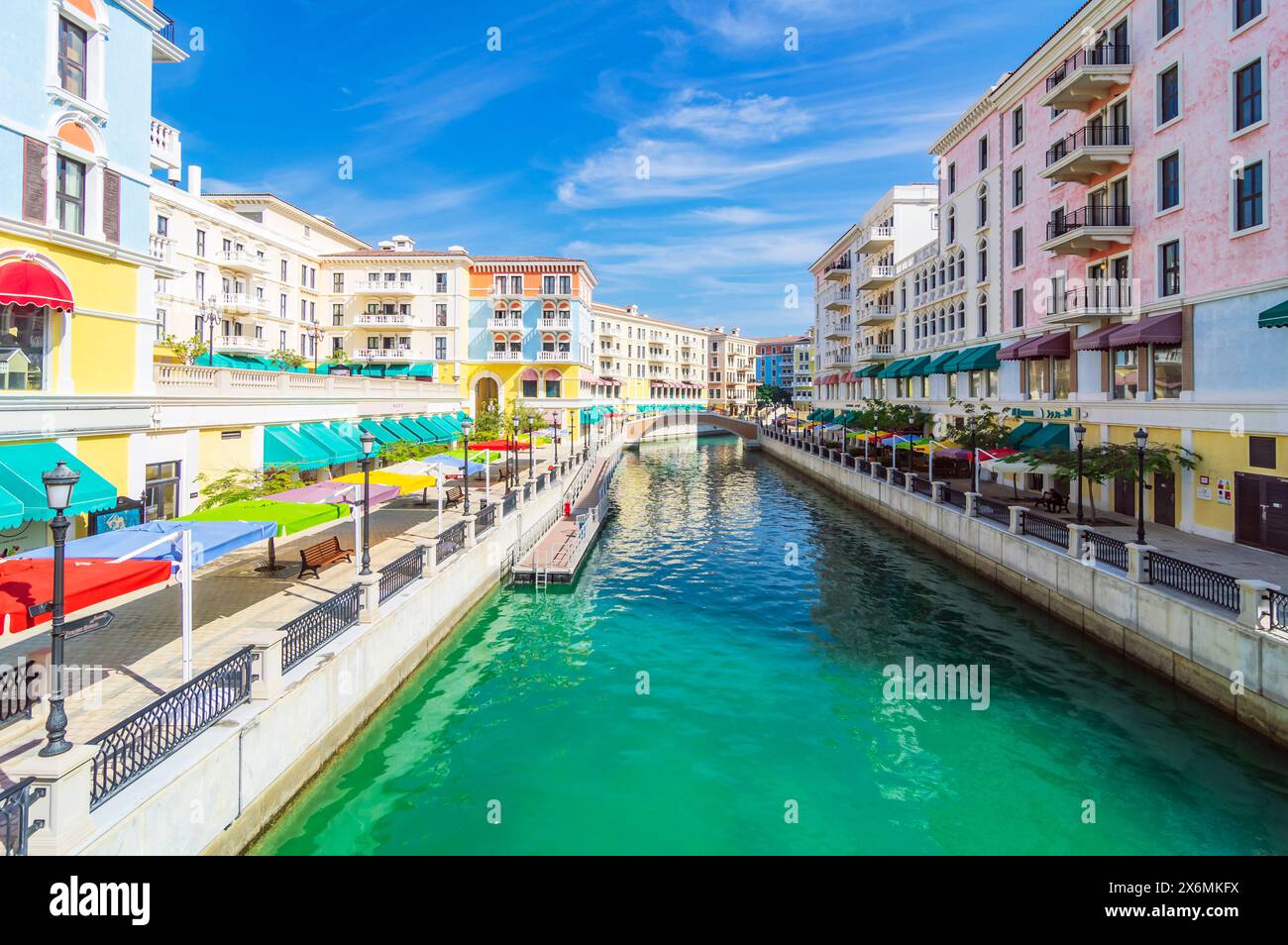 Little Venice in Doha in the heart of THE PEARL, an artificial island ...