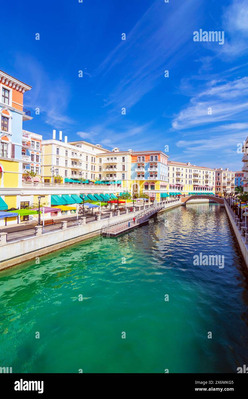 Little Venice in Doha in the heart of THE PEARL, an artificial island ...