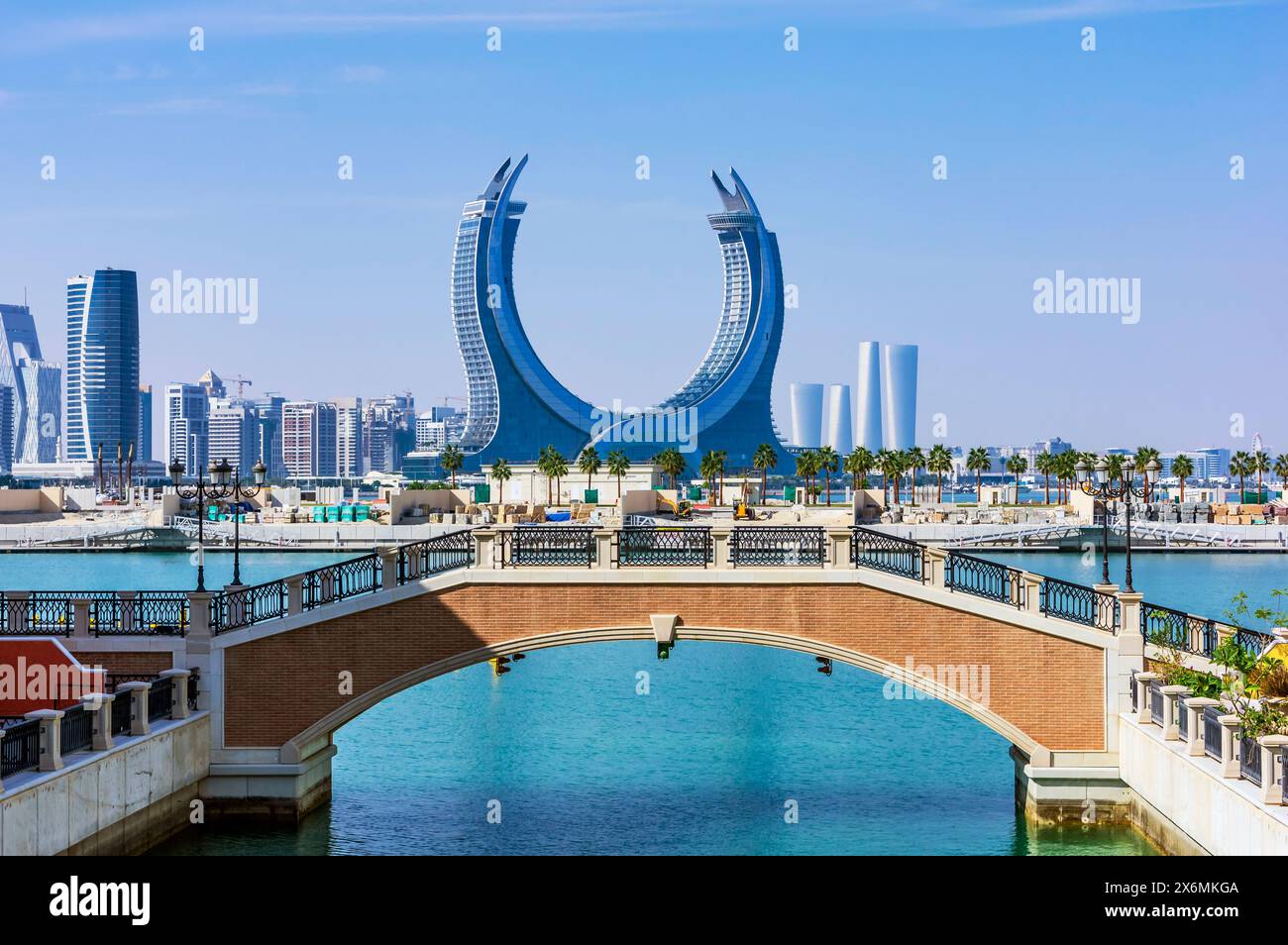 Little Venice in Doha in the heart of THE PEARL, an artificial island ...