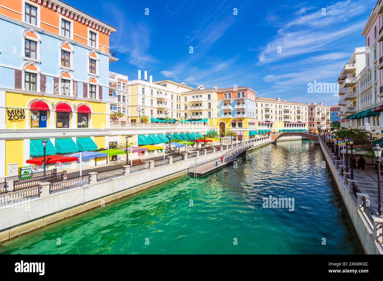 Little Venice in Doha in the heart of THE PEARL, an artificial island ...