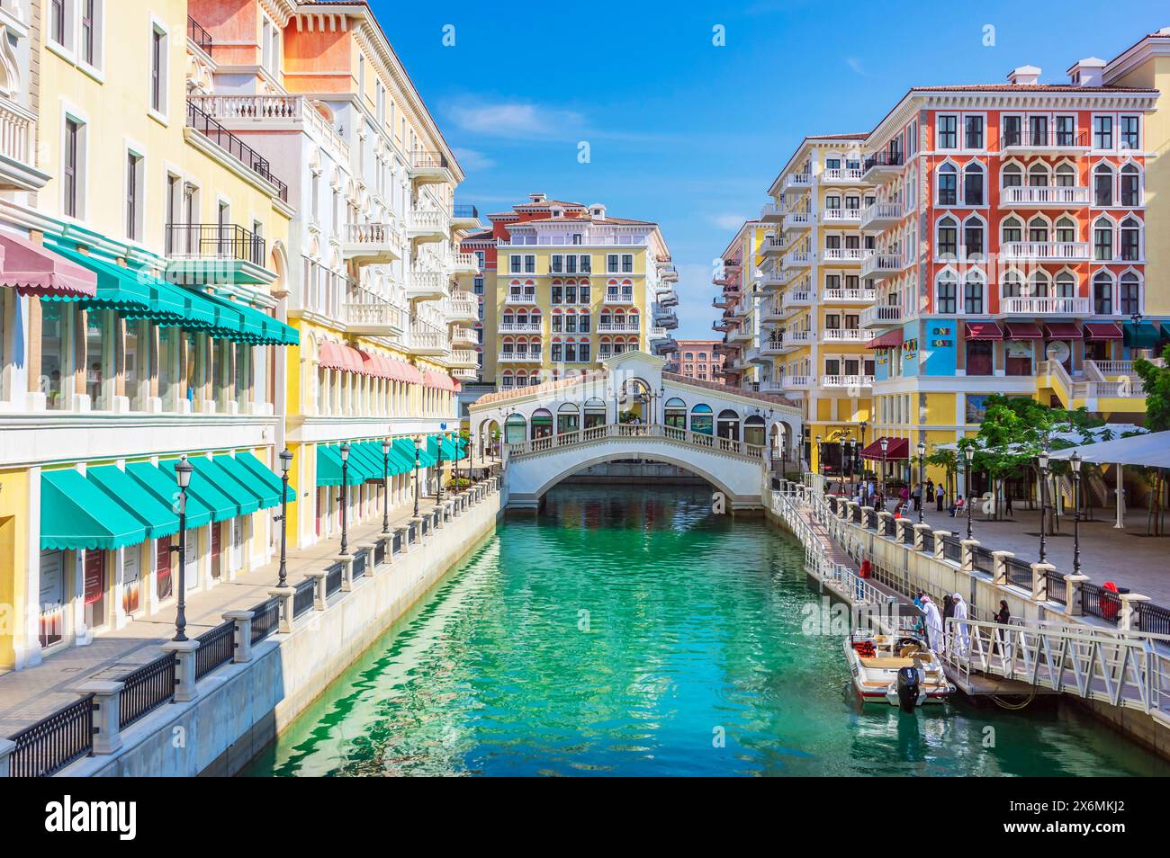 Little Venice in Doha in the heart of THE PEARL, an artificial island ...