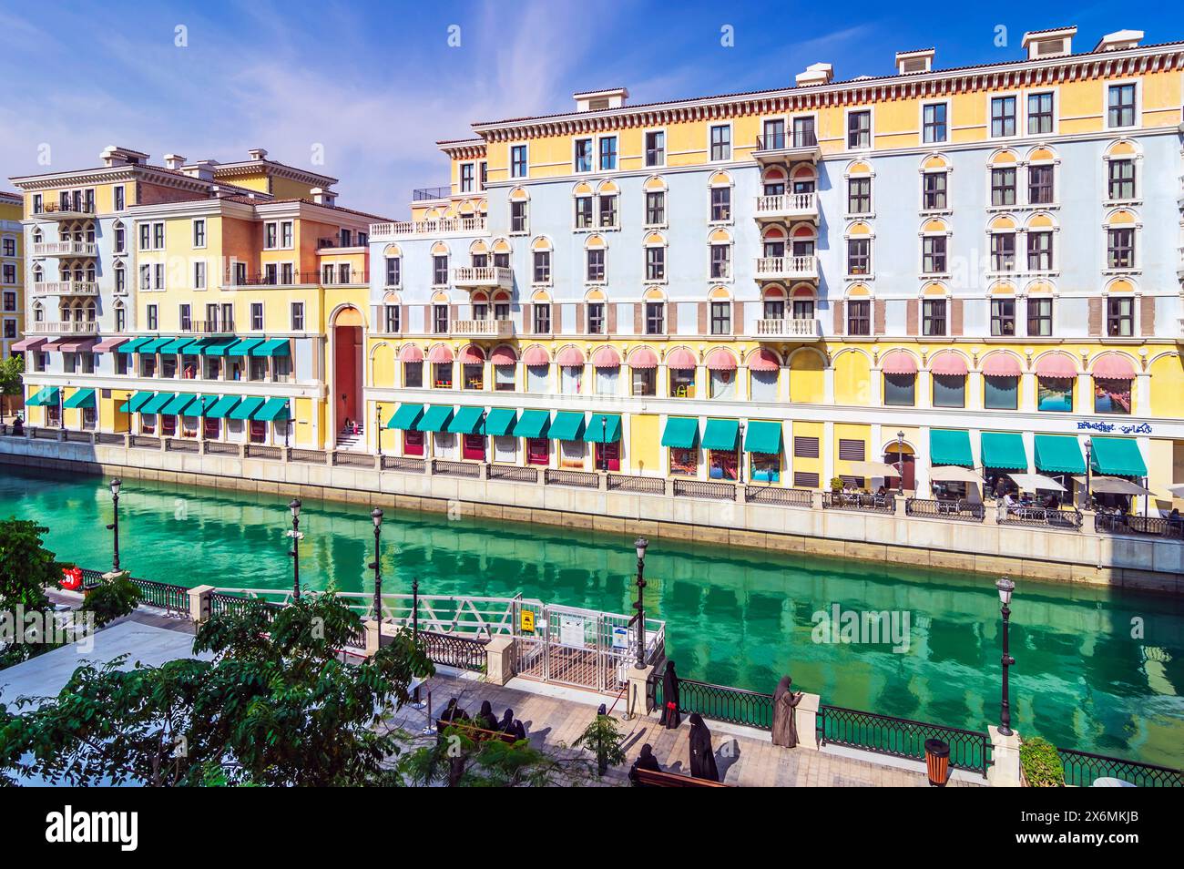 Little Venice in Doha in the heart of THE PEARL, an artificial island ...