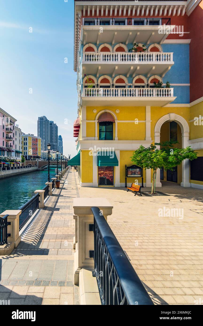 Little Venice in Doha in the heart of THE PEARL, an artificial island ...