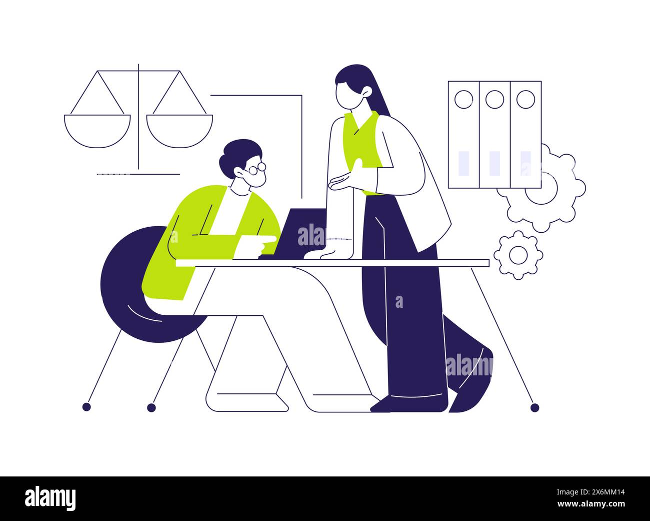 Study criminal case abstract concept vector illustration Stock Vector ...