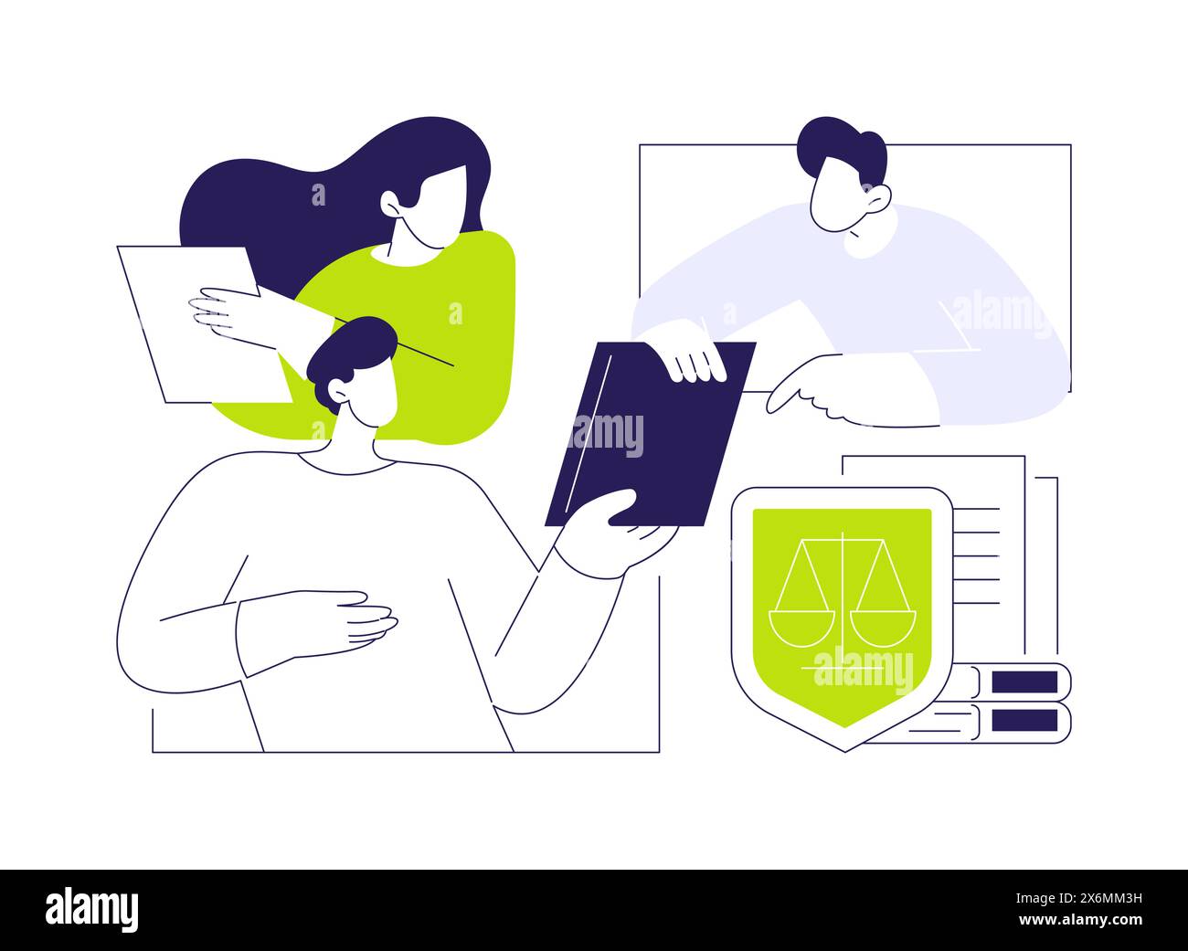 Provide legal advice abstract concept vector illustration Stock Vector ...