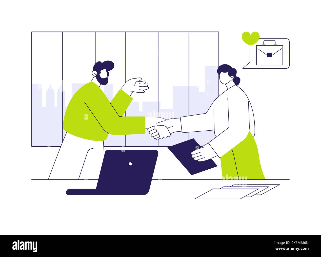 Getting a job abstract concept vector illustration Stock Vector Image ...