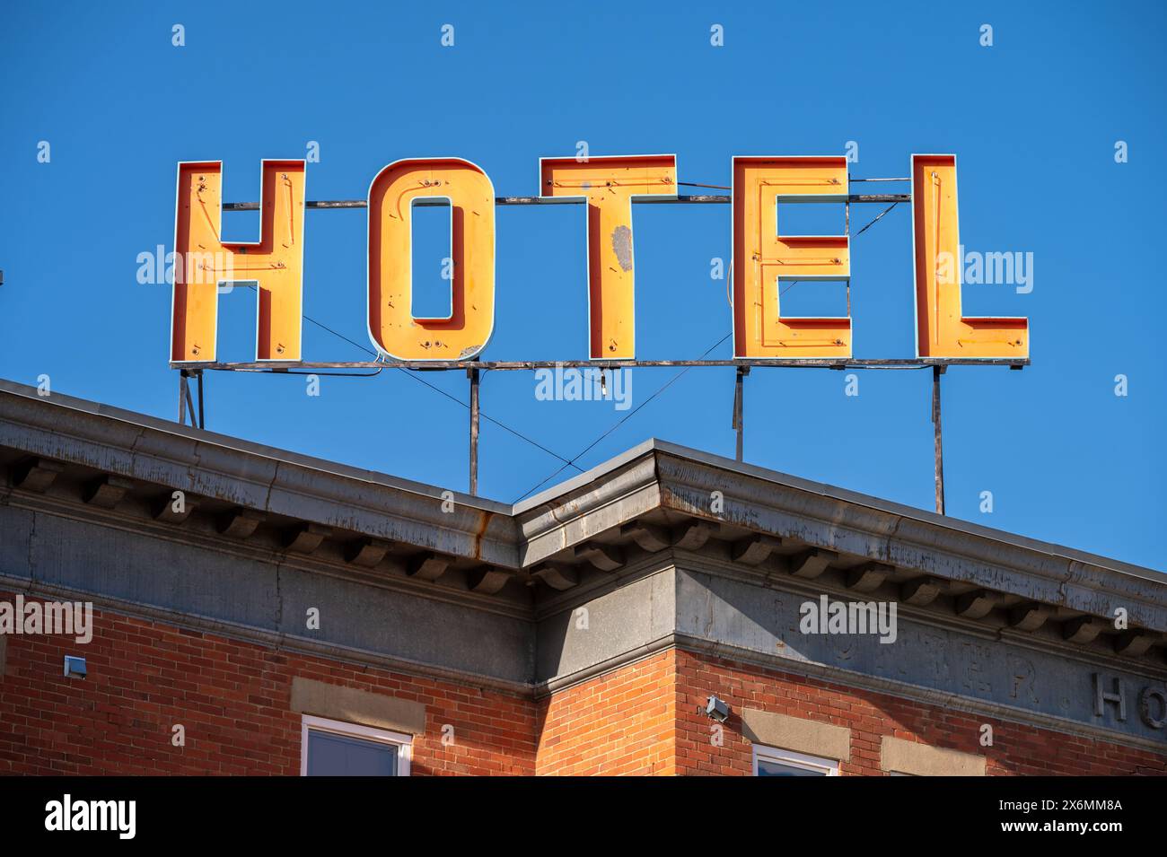 Bassano, Alberta - April 4, 2024: Imperial Hunter Hotel on the main ...