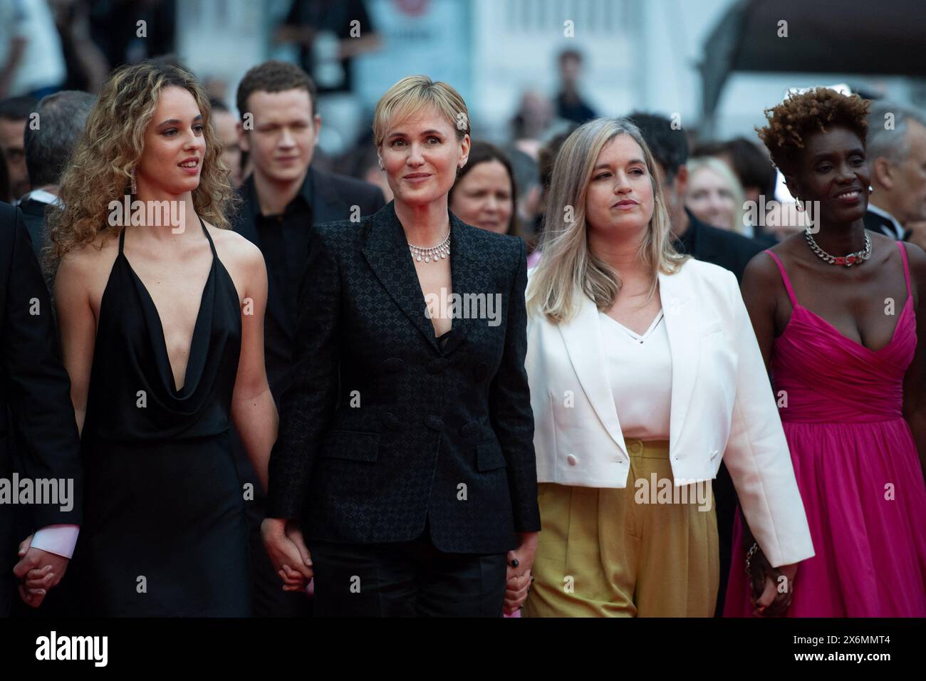 Cannes, France. 15th May, 2024. Noe Boon, Judith Godreche, Tess ...