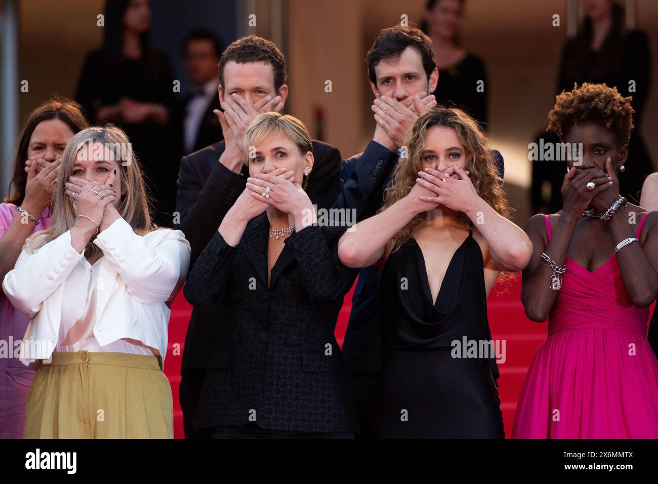 Cannes, France. 15th May, 2024. Noe Boon, Judith Godreche, Tess ...