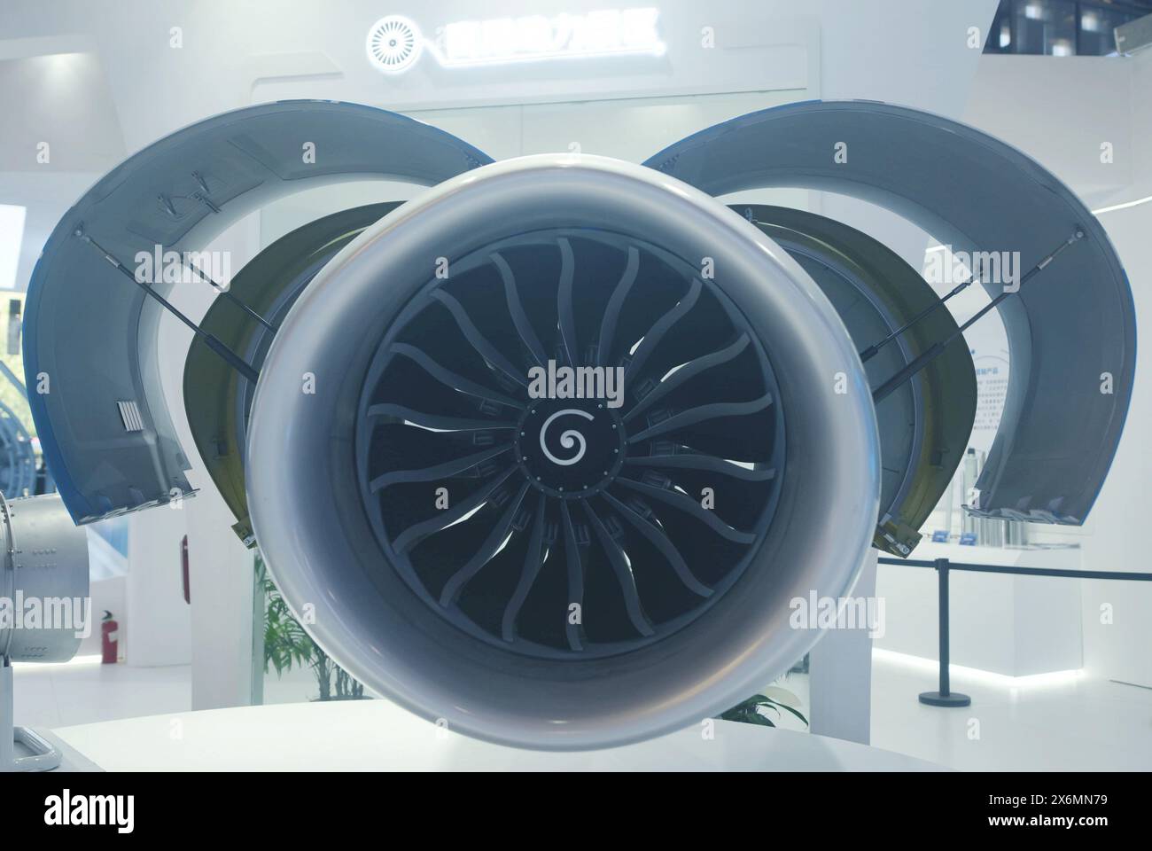 SHANGHAI, CHINA - MAY 14, 2024 - The CJ1000A engine is on display at ...