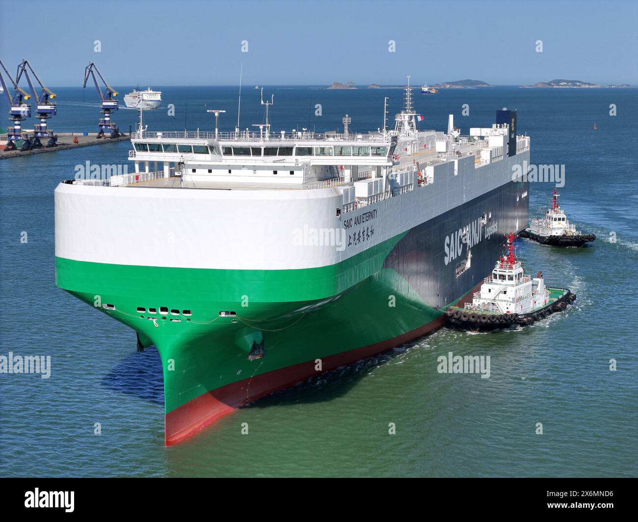 YANTAI, CHINA - MAY 15, 2024 - SAIC Anji ETERNITY, a clean energy ro-ro ...