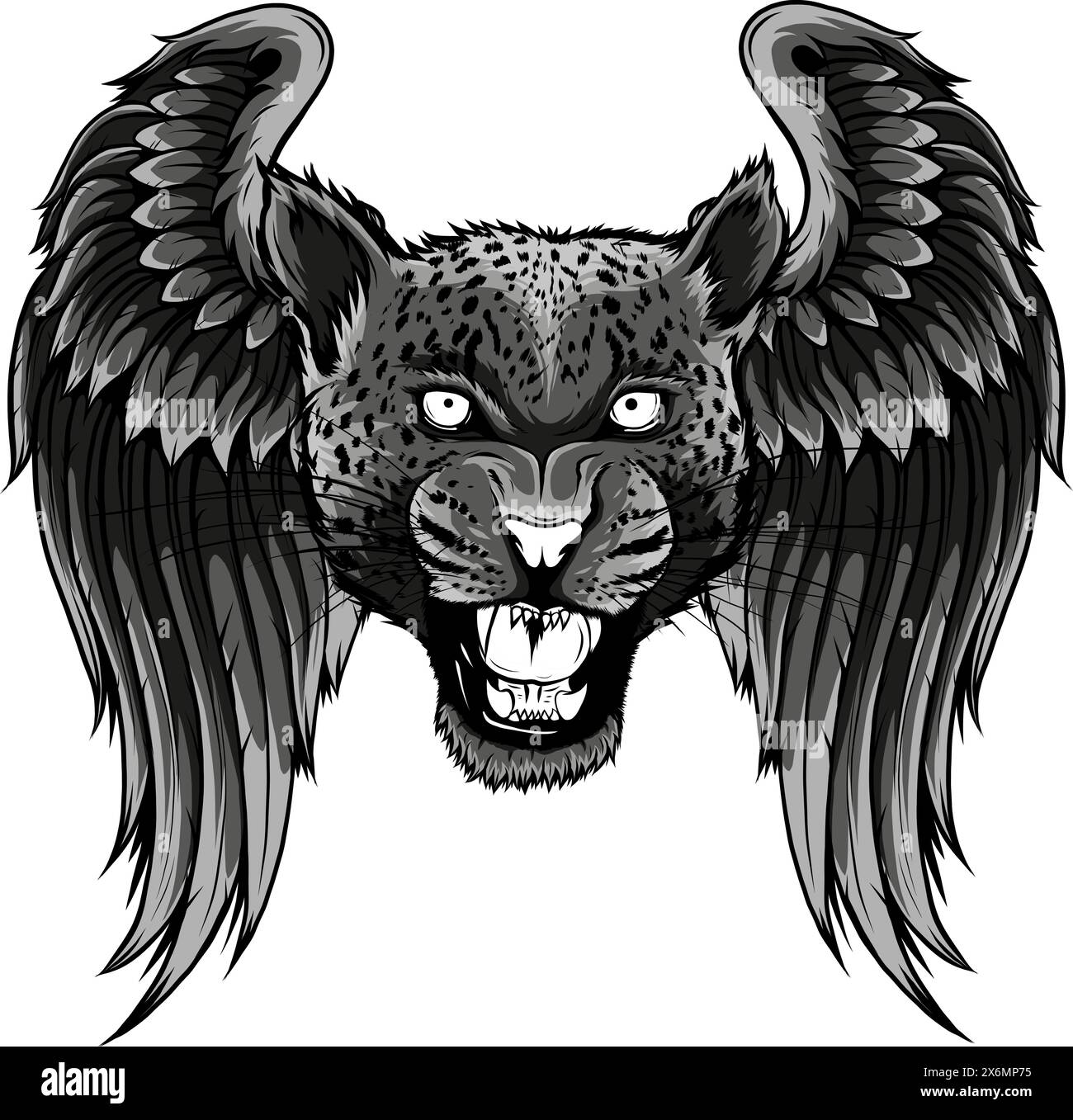 Front on with wings spread Cut Out Stock Images & Pictures - Alamy