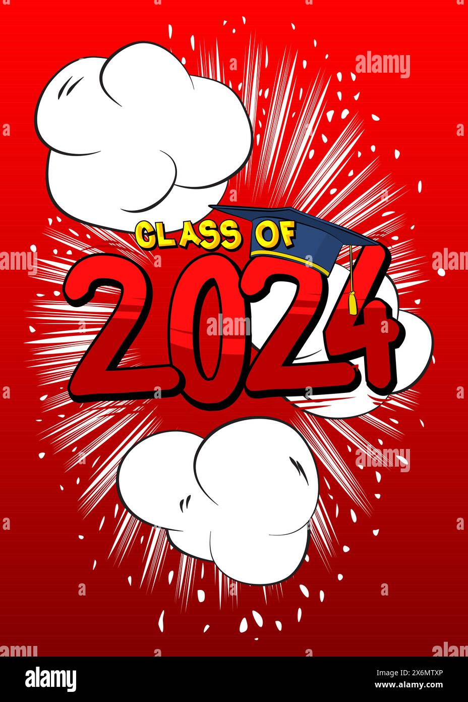Cartoon Graduation, comic book education retro vector comics pop art ...