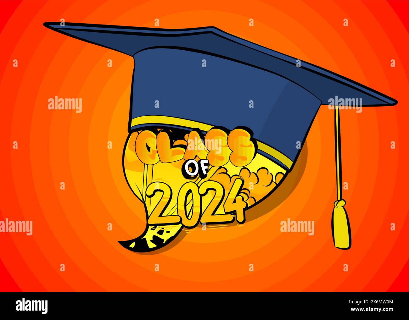 Cartoon Graduation, comic book education retro vector comics pop art ...