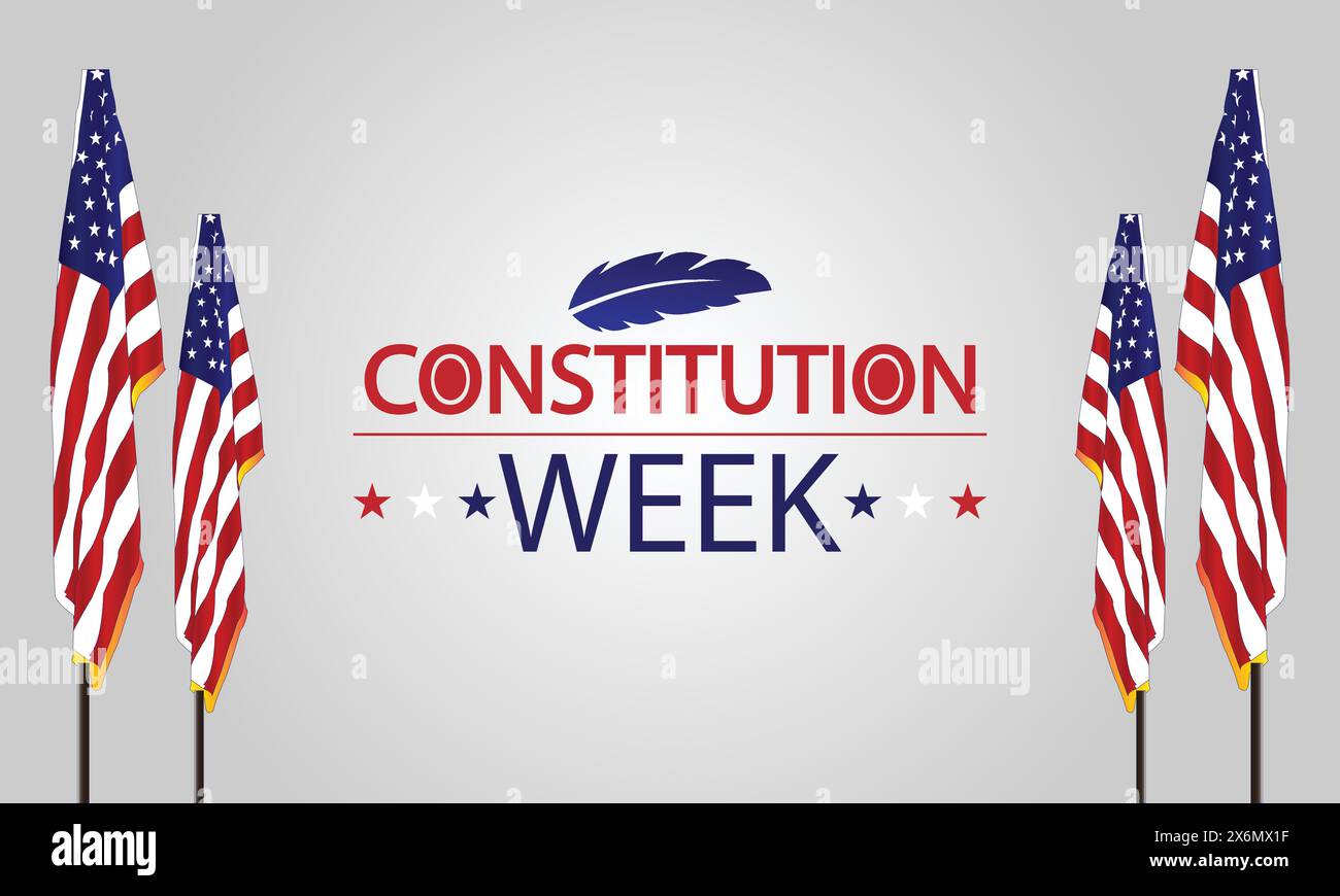 Celebrating Constitution Week A Patriotic American Flag Illustration Stock Vector Image & Art ...