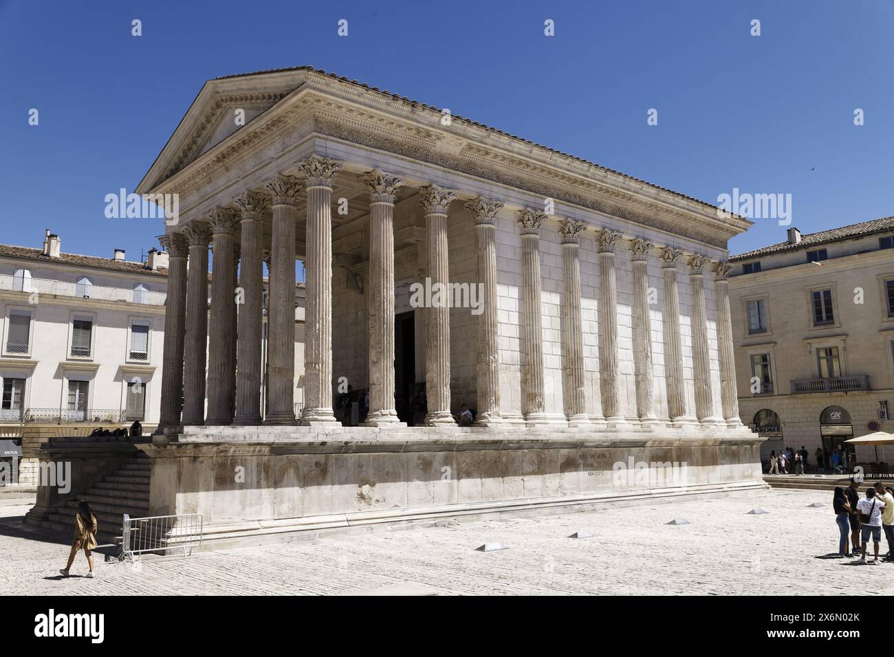Nîmes, France.11th June,2022.La Maison Carrée is a roman temple ...