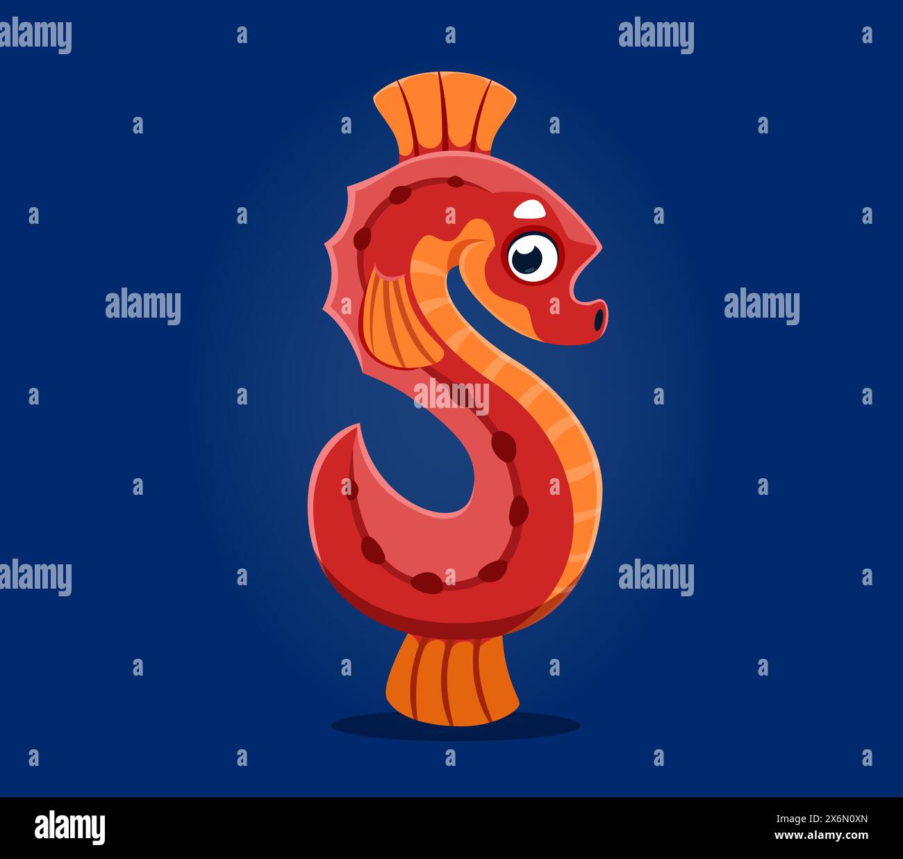 Underwater sea animals in font or undersea type of seahorse in dollar ...