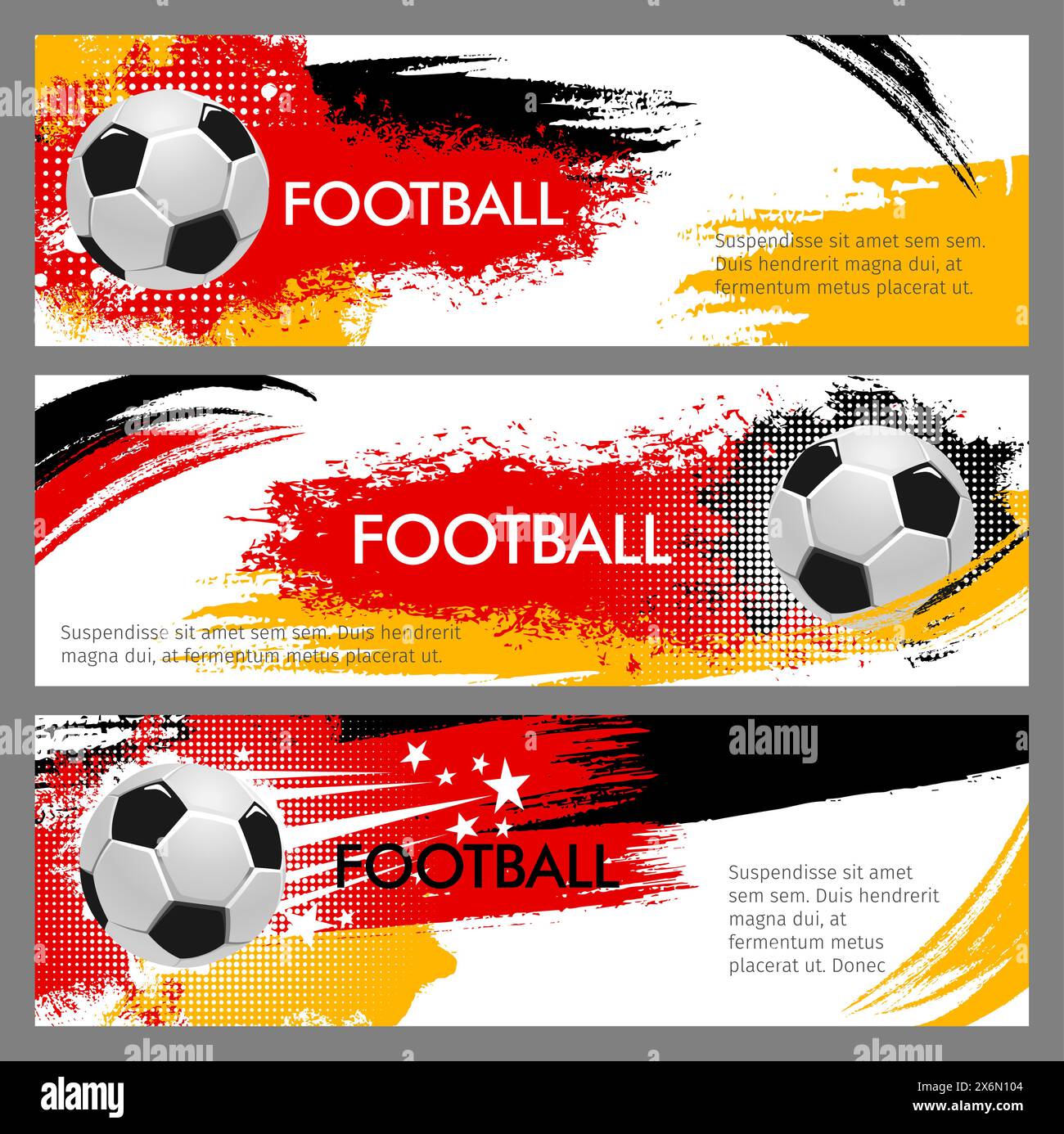 2024 euro soccer cup grunge banners. Vector halftone football sports ...