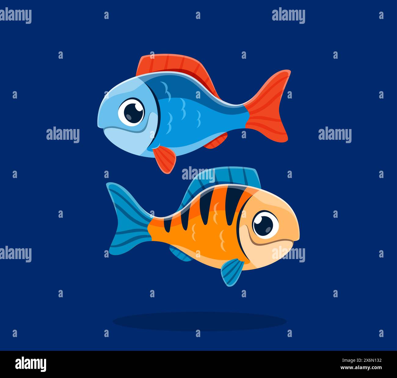 Underwater sea animals font and undersea type of equal sign of fishes ...