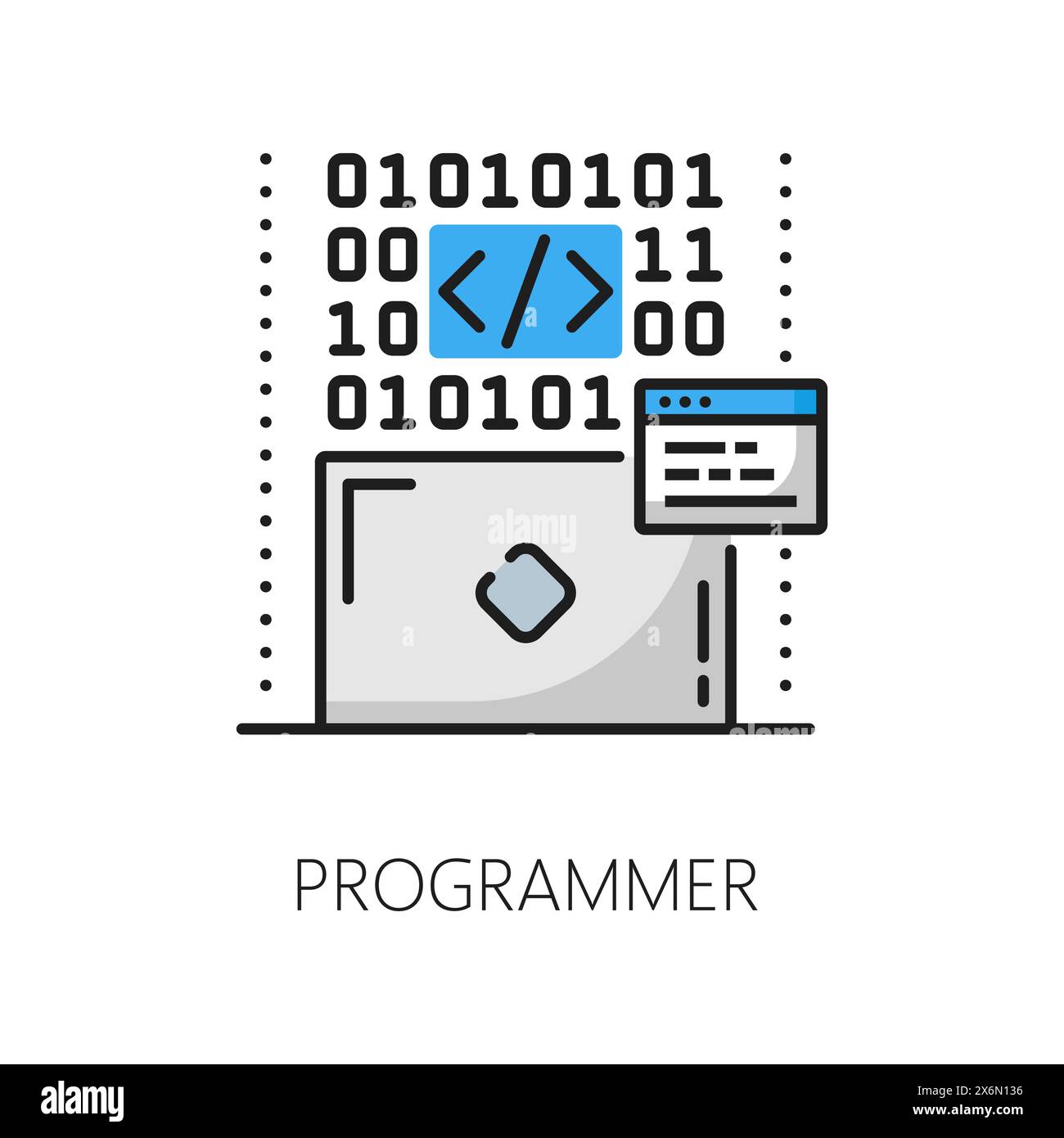 Internet binary code build Stock Vector Images - Alamy