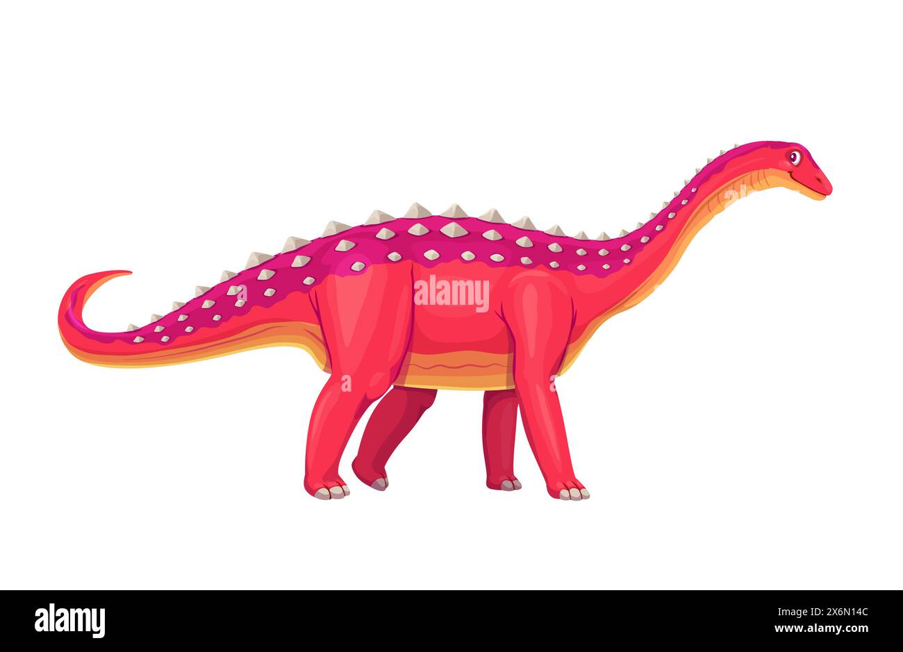 Aegyptosaurus prehistoric dinosaur. Isolated cartoon vector mid-sized ...