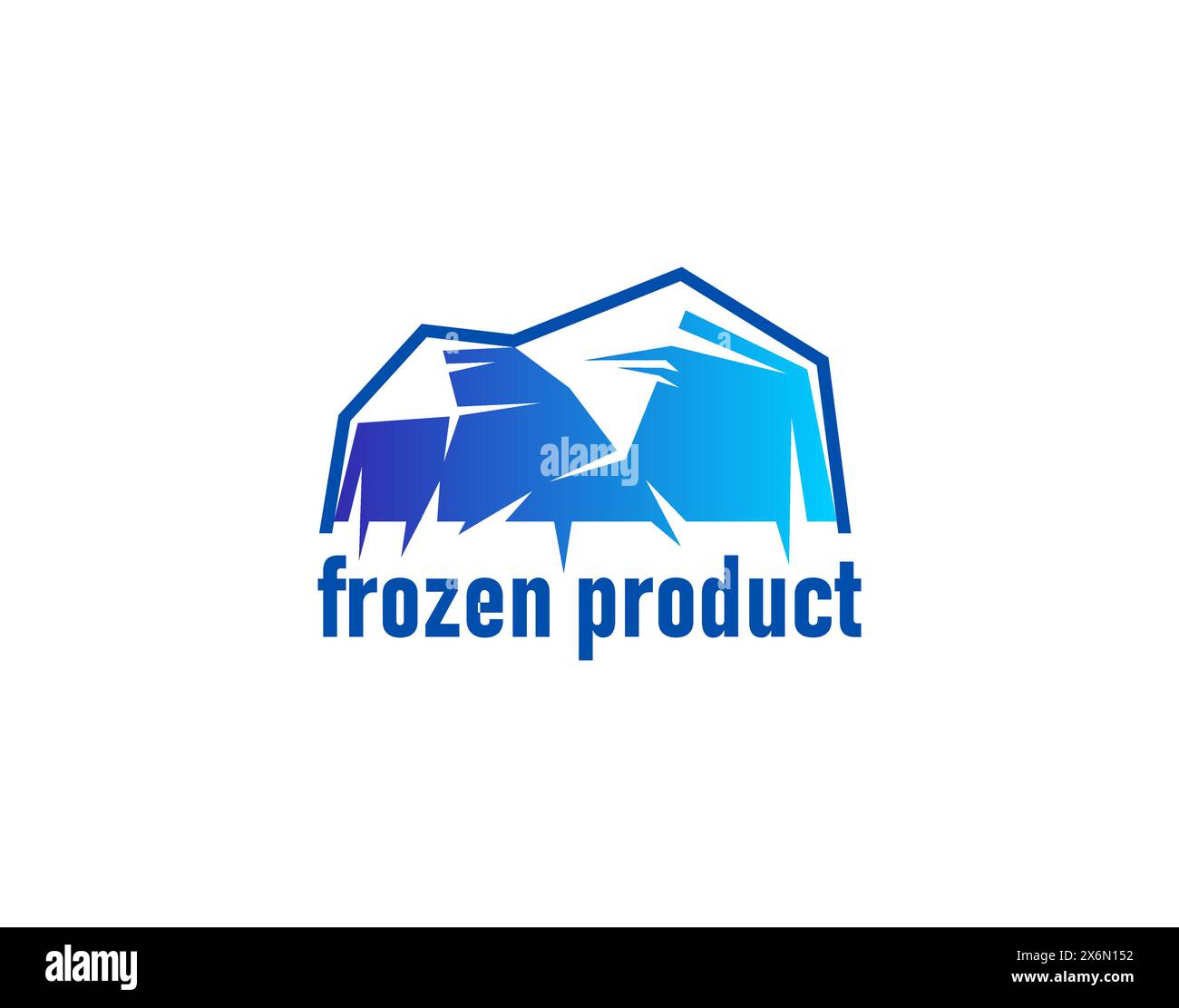 Frozen seafood package Stock Vector Images - Alamy