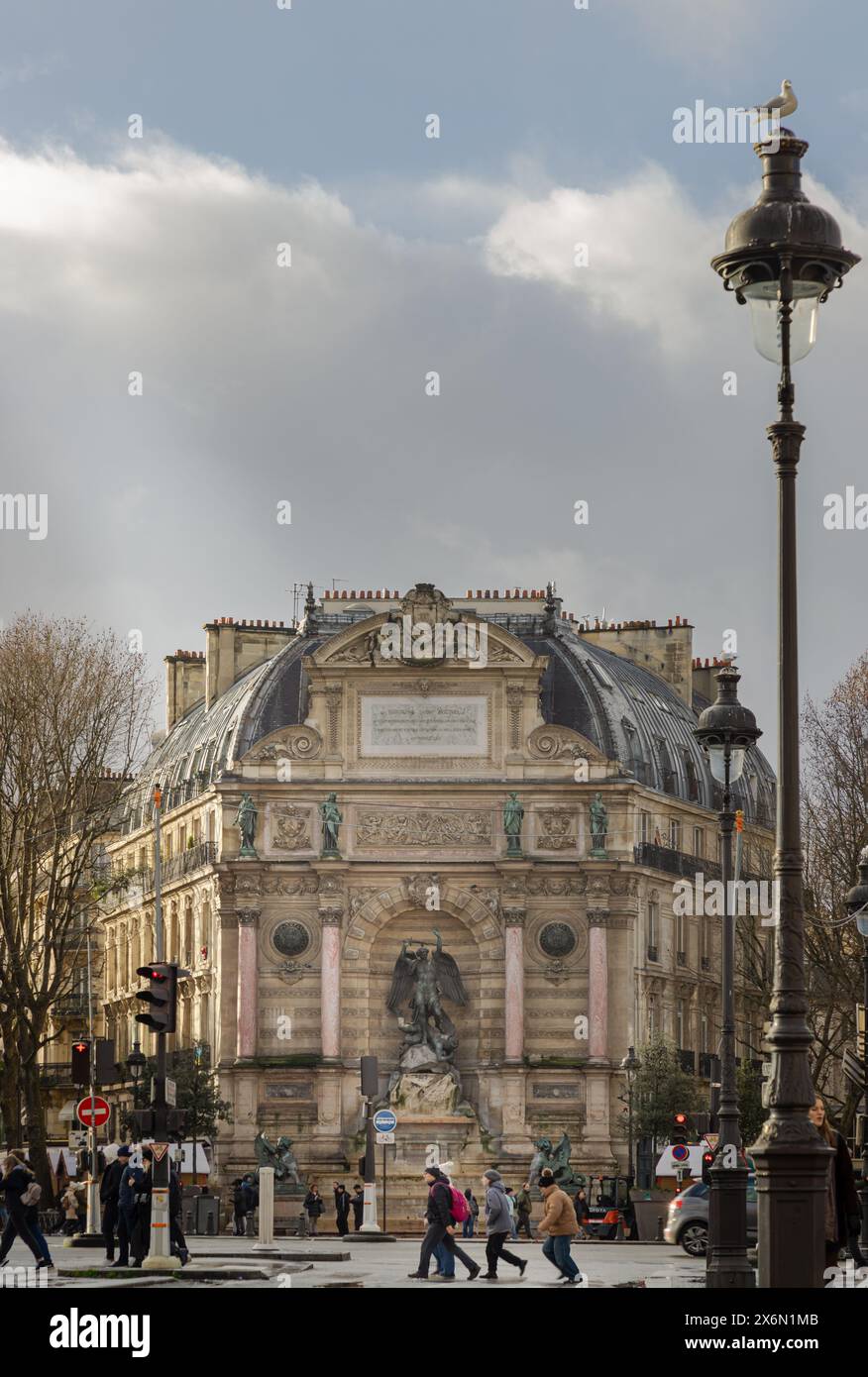 France, Paris - Jan 03, 2024 - Exterior Architecture and Old building ...