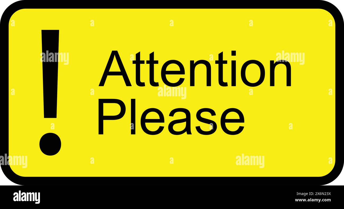 Attention sticker hi-res stock photography and images - Alamy